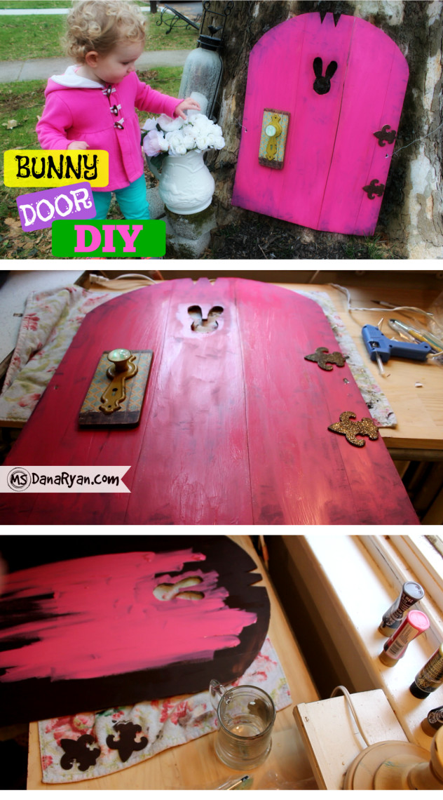 Magical DIY Easter Bunny Door for Your Yard | Debt Free Dana
